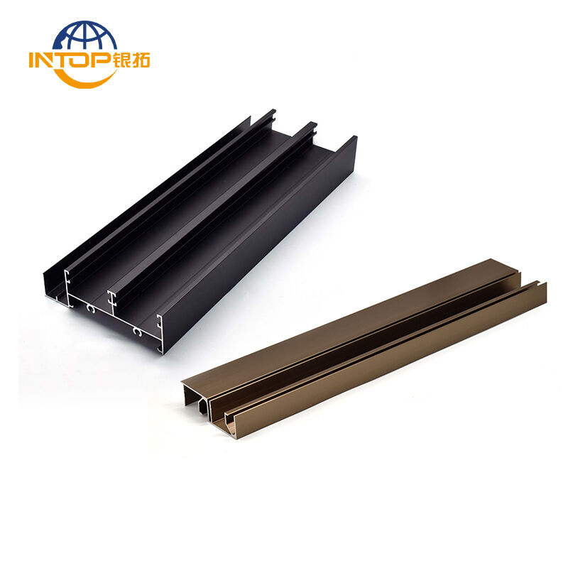 Bronze Anodized Natural Aluminium Profiles for Windows Drilling Punching